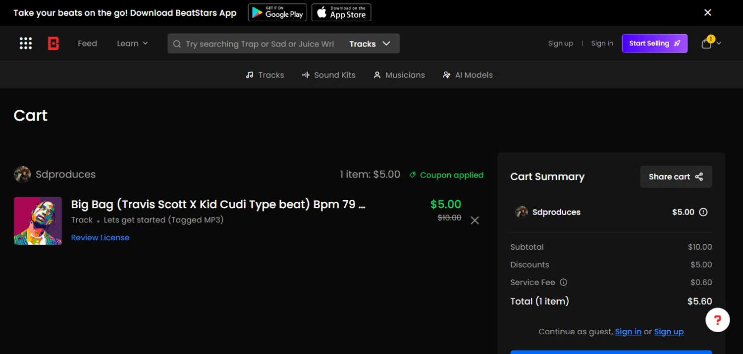 BeatStars Promo Codes - $3 Off | November 2024