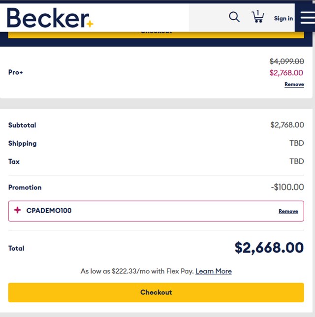 Becker Discount Codes - $100 Off (2 Verified) Jul 2025