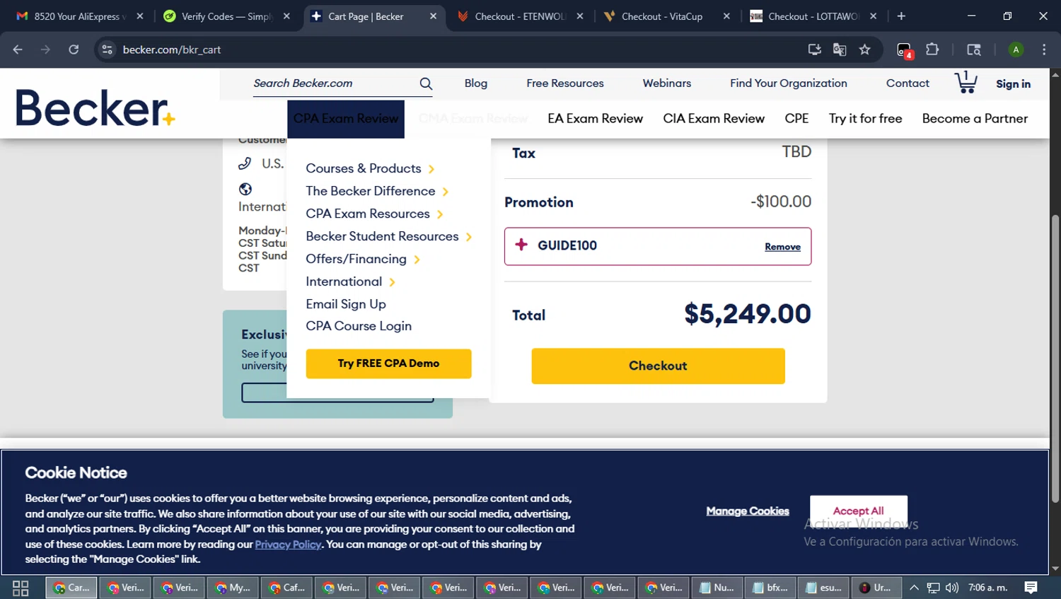 Becker Discount Codes - $100 Off (3 Verified) Nov 2025