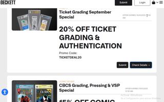 Beckett Discount Codes - 15% Off (3 Verified) Oct 2025