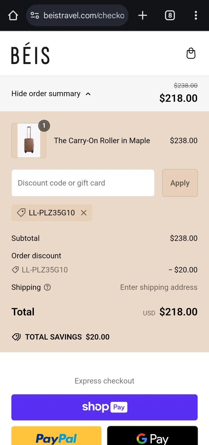 Beis Discount Codes - 15% Off | November 2024