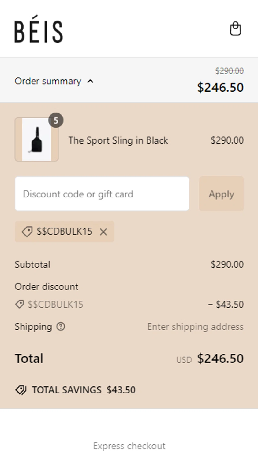 Beis Discount Codes - 15% Off | January 2025