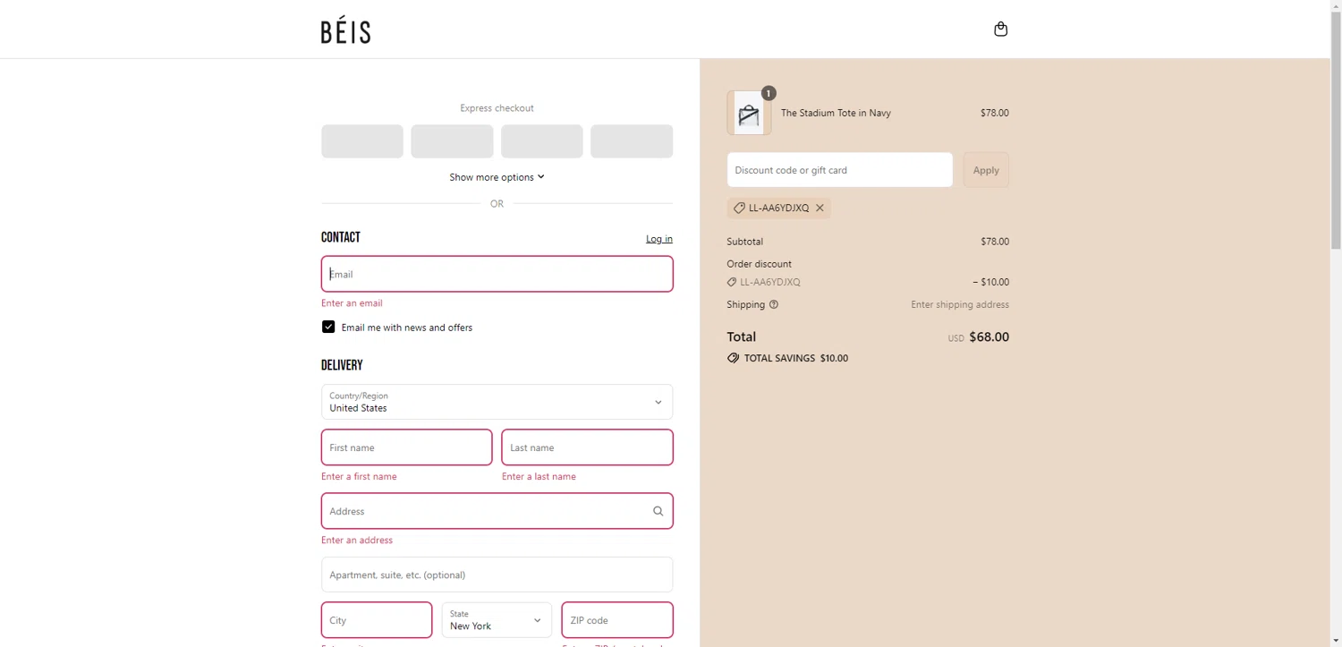 Beis Promo Codes (7 Verified) - 15% Off Sitewide Oct 2025