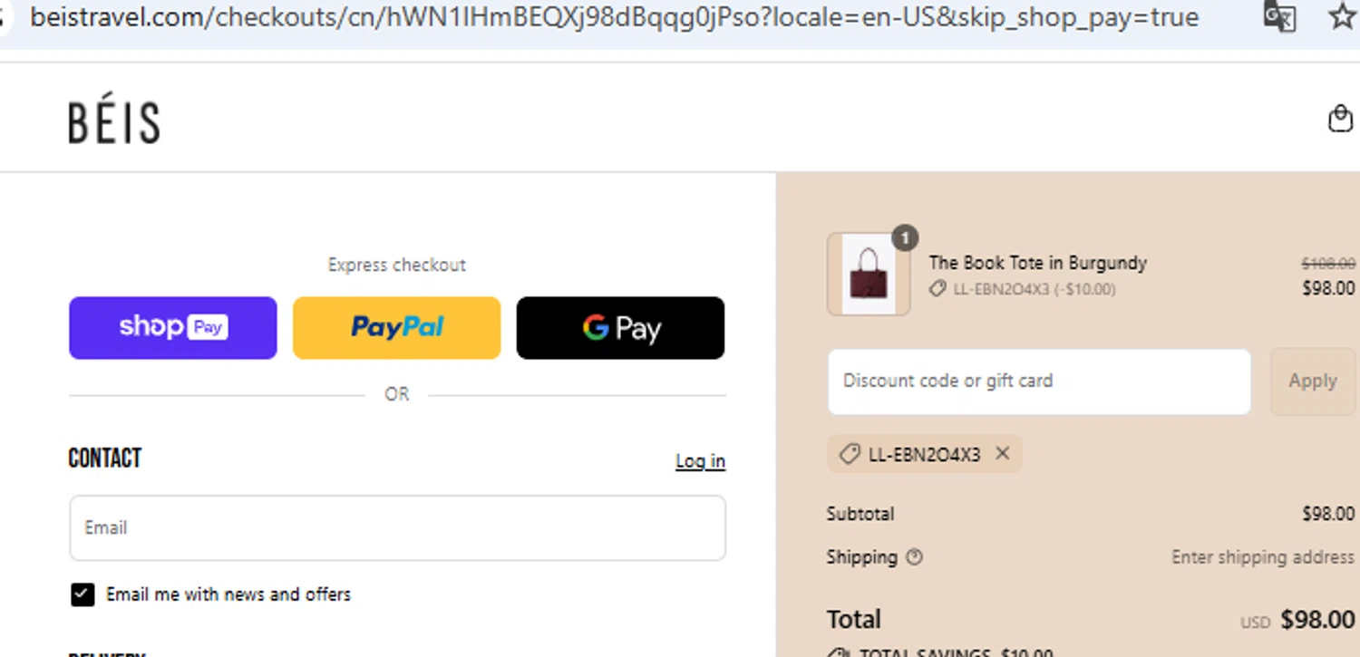 Beis Promo Codes (9 Verified) - 20% Off Sitewide Nov 2025