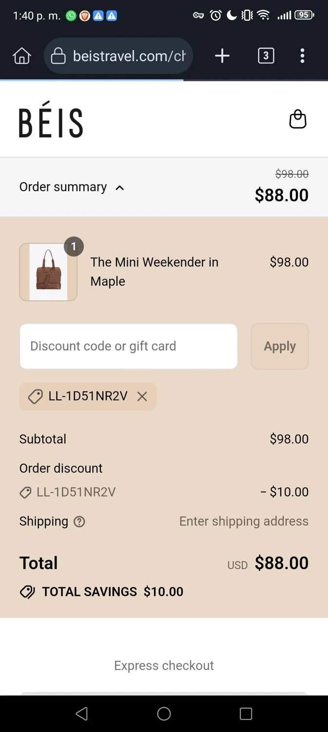 Beis Promo Codes (7 Verified) - 15% Off Sitewide Oct 2025