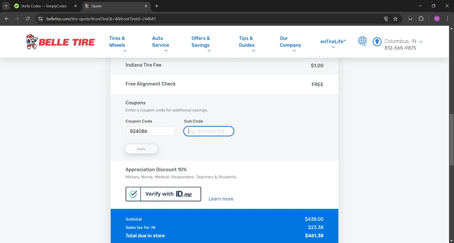 Belle Tire Coupon Codes - 10% Off | October 2024