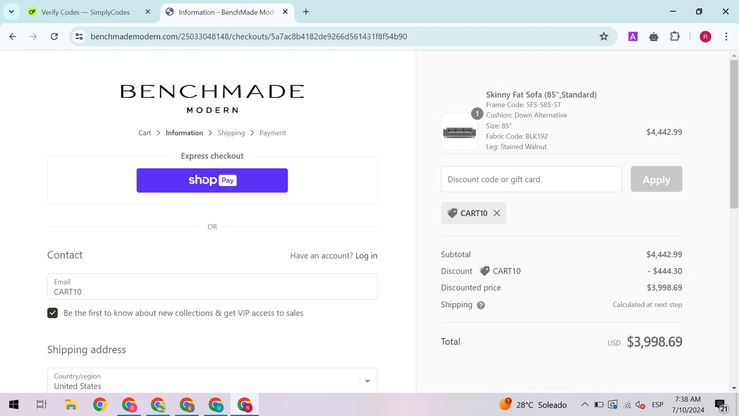 BenchMade Modern Promo Codes - 20% Off | September 2024