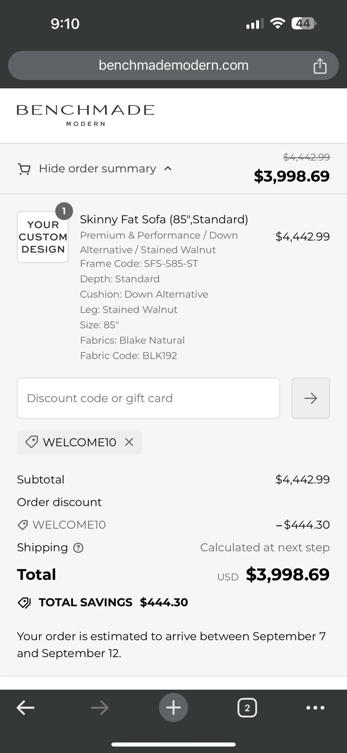 BenchMade Modern Promo Codes & Black Friday 2024 Deals - 20% Off