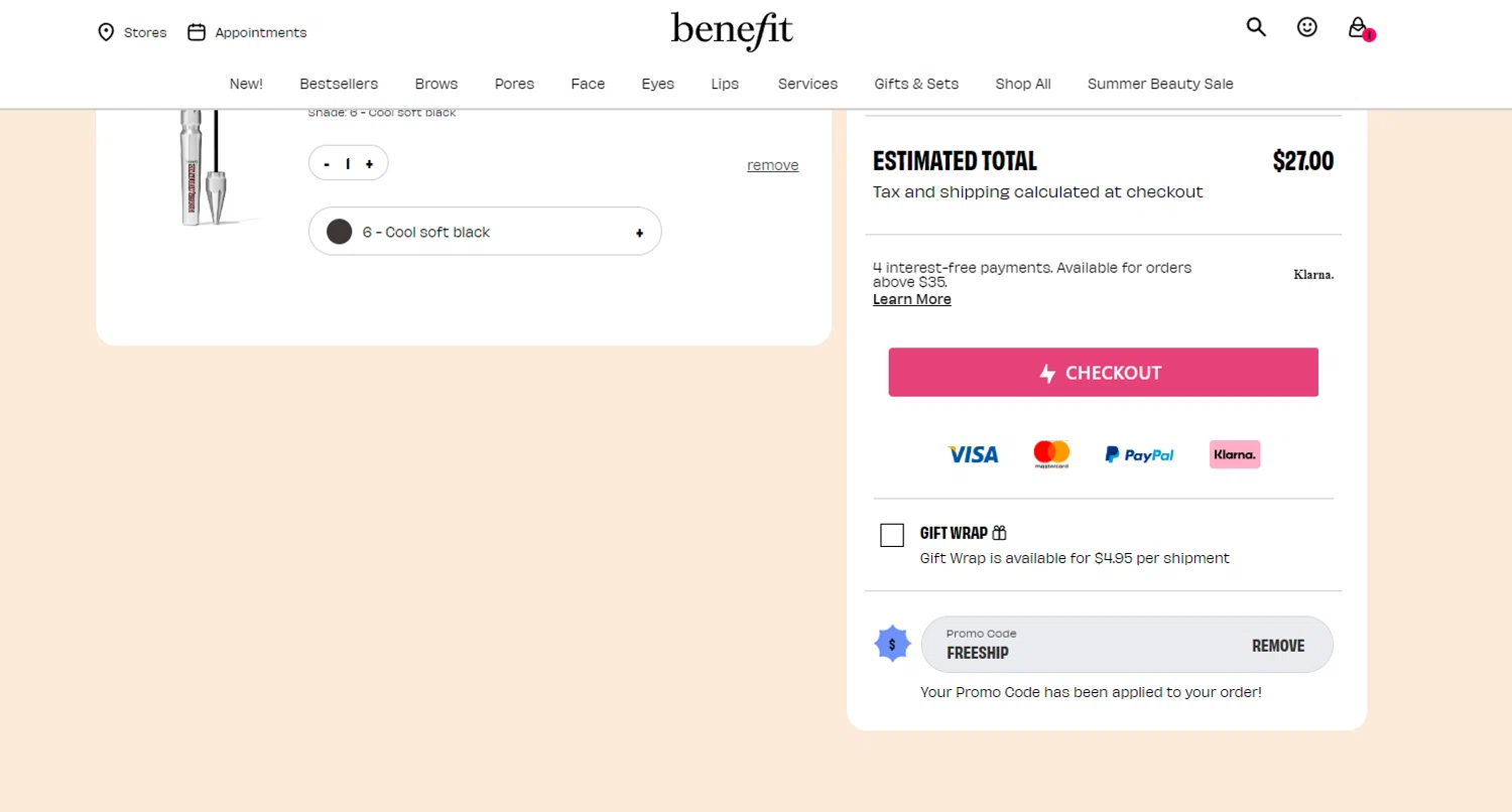 Benefit Cosmetics Coupons - 10% Off Promo Codes in August 2024 ...
