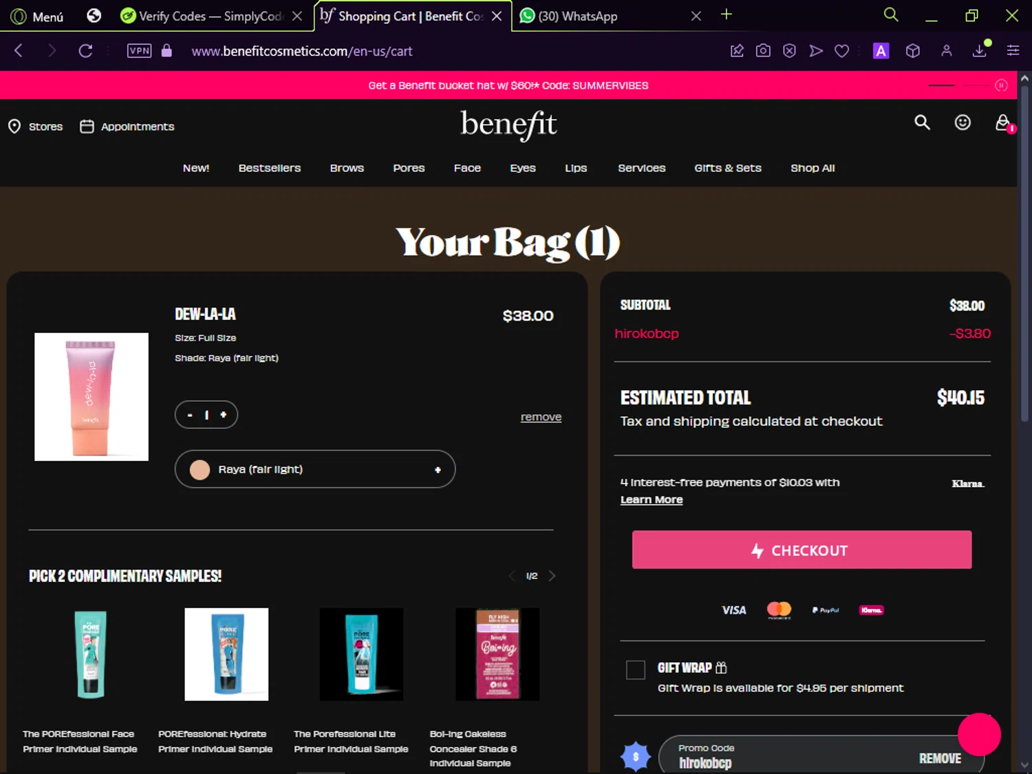 Benefit Cosmetics Coupons - 10% Off Promo Codes in August 2024 ...