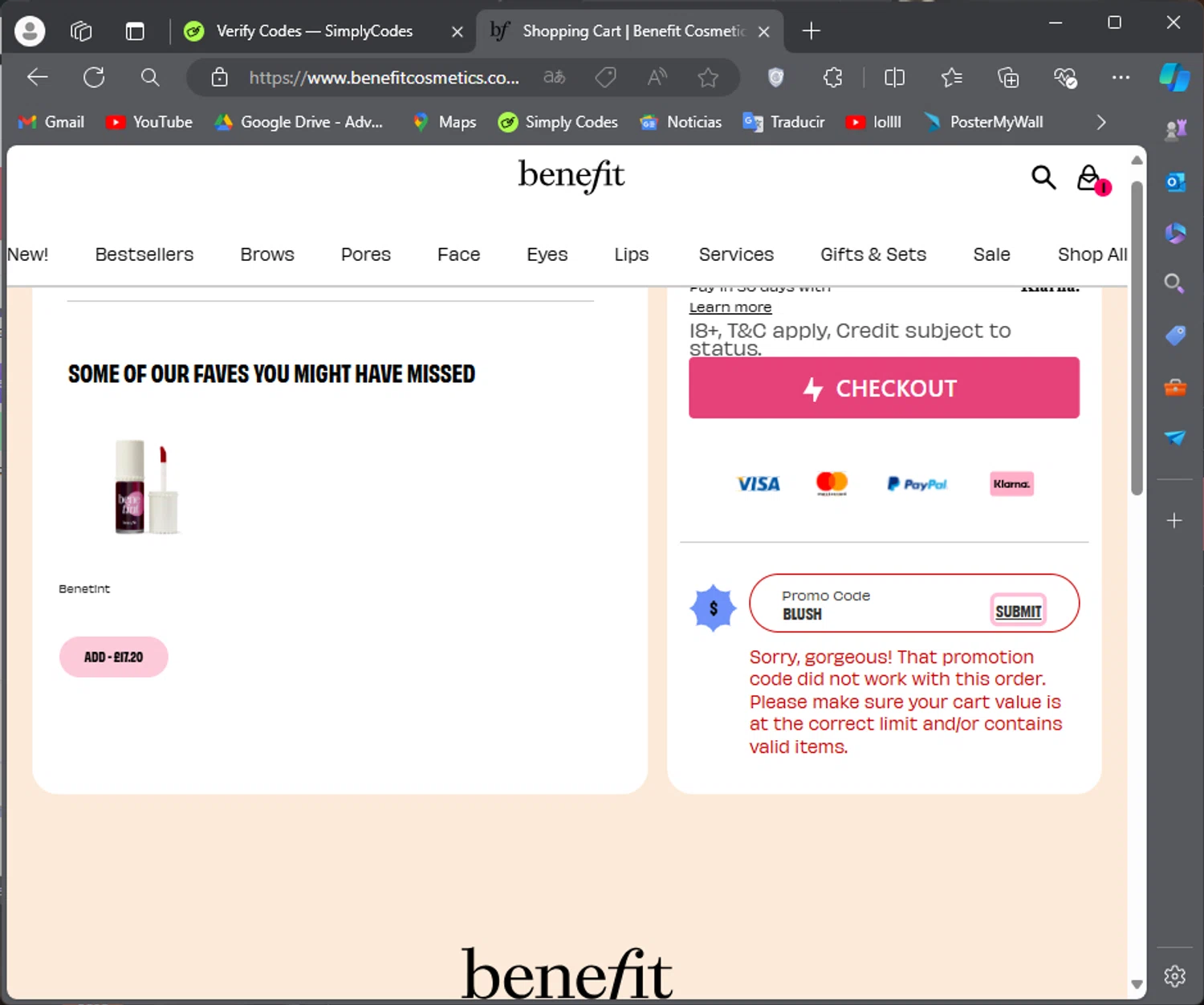 Benefit Cosmetics Coupons - 10% Off Promo Codes in August 2024 ...