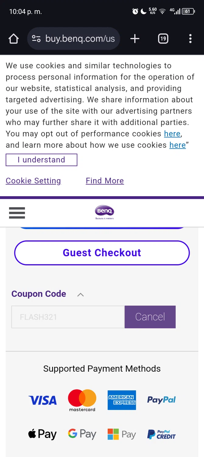 BenQ Coupon Codes - 10% Off | November 2024