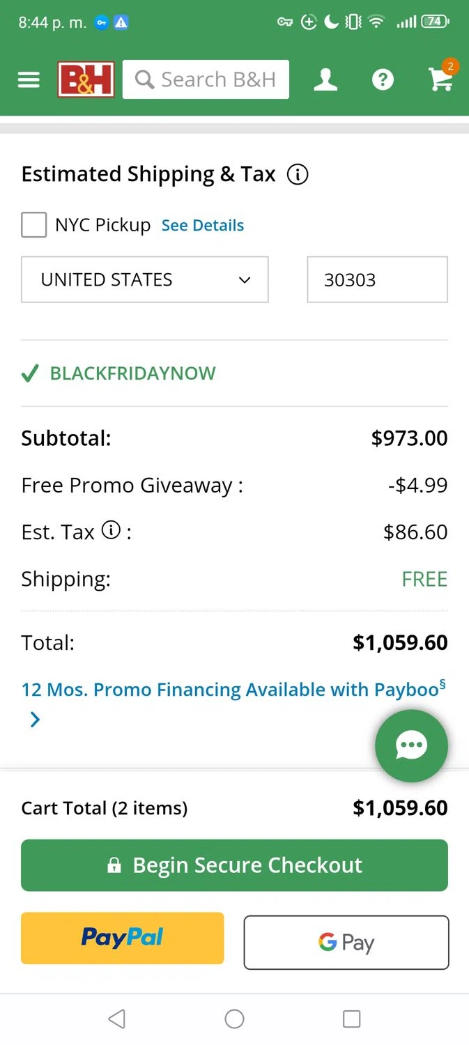 B&H Photo Promo Codes - 15% Off | November 2024