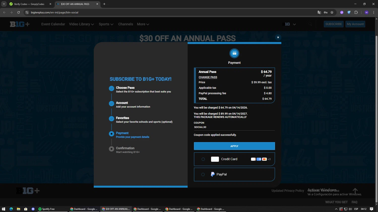 Big Ten Plus Promo Codes - 50% Off (2 Verified) May 2026