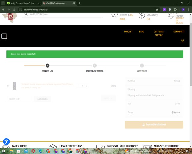 Big Tex Ordnance Coupon Codes - 15% Off | September 2024