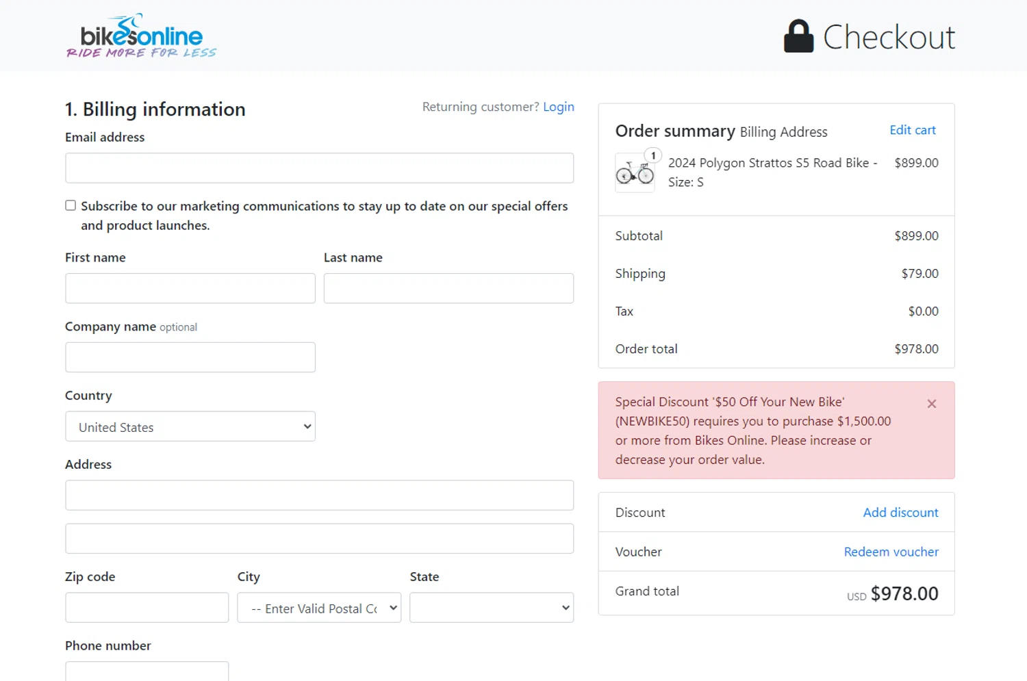Bikes Online Discount Codes - $20 Off | September 2024