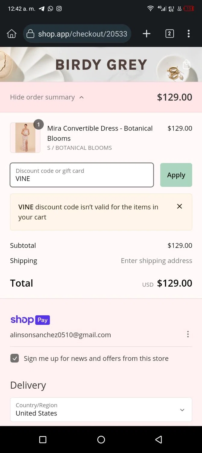 Birdy Grey Discount Codes - 20% Off | November 2024