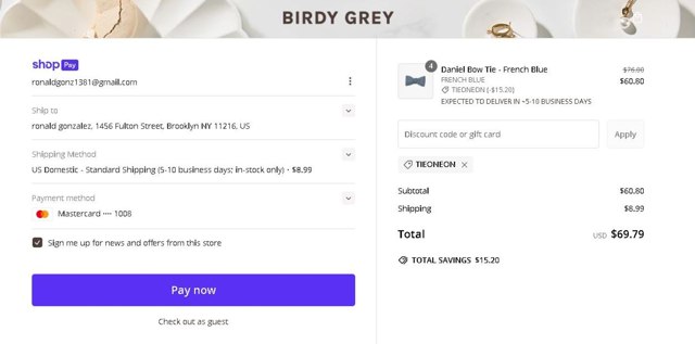 Birdy Grey Discount Codes (2 Verified) - 20% Off Apr 2025