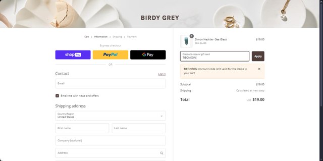 Birdy Grey Discount Codes (4 Verified) - 20% Off Mar 2025
