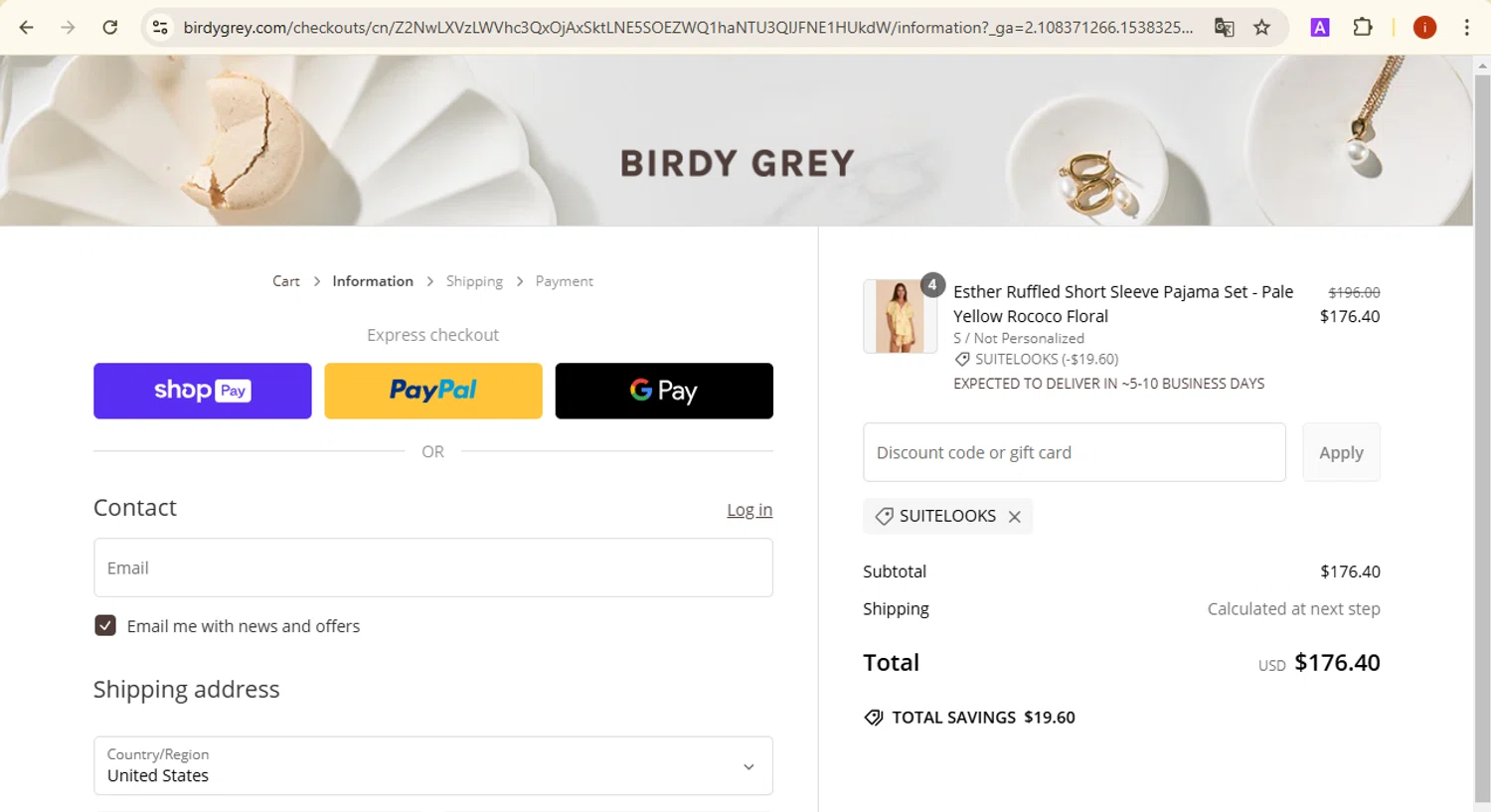 Birdy Grey Discount Codes (4 Verified) - 20% Off Feb 2025