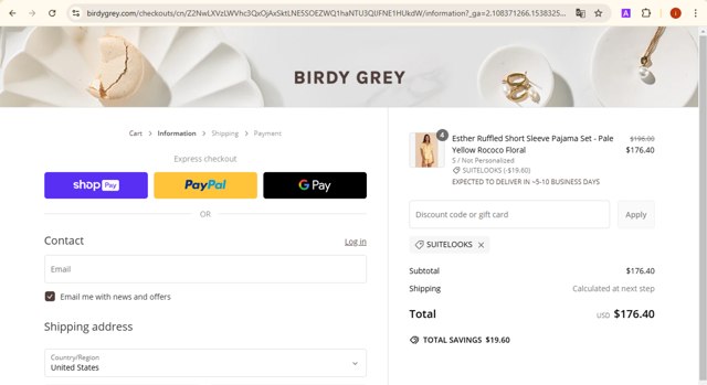 Birdy Grey Discount Codes (2 Verified) - 20% Off Mar 2025