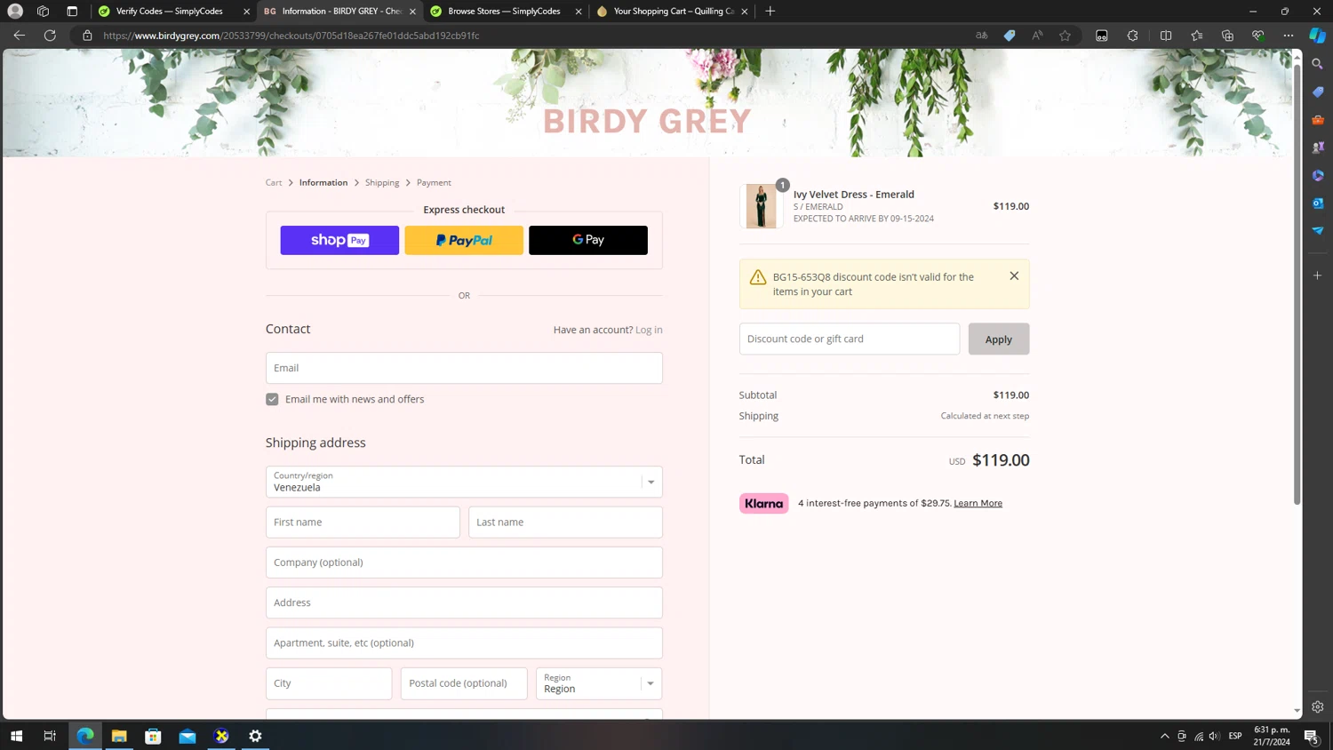Birdy Grey Discount Codes - 20% Off | September 2024