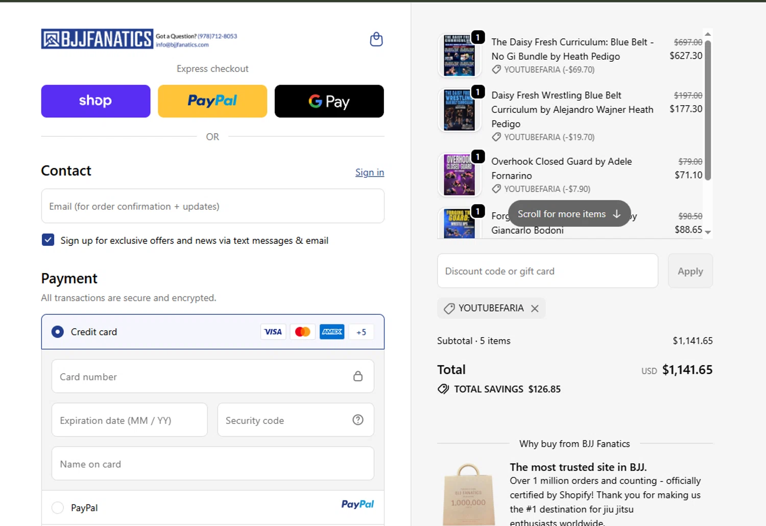 BJJ Fanatics Promo Codes - 45% Off (46 Verified) Nov 2025