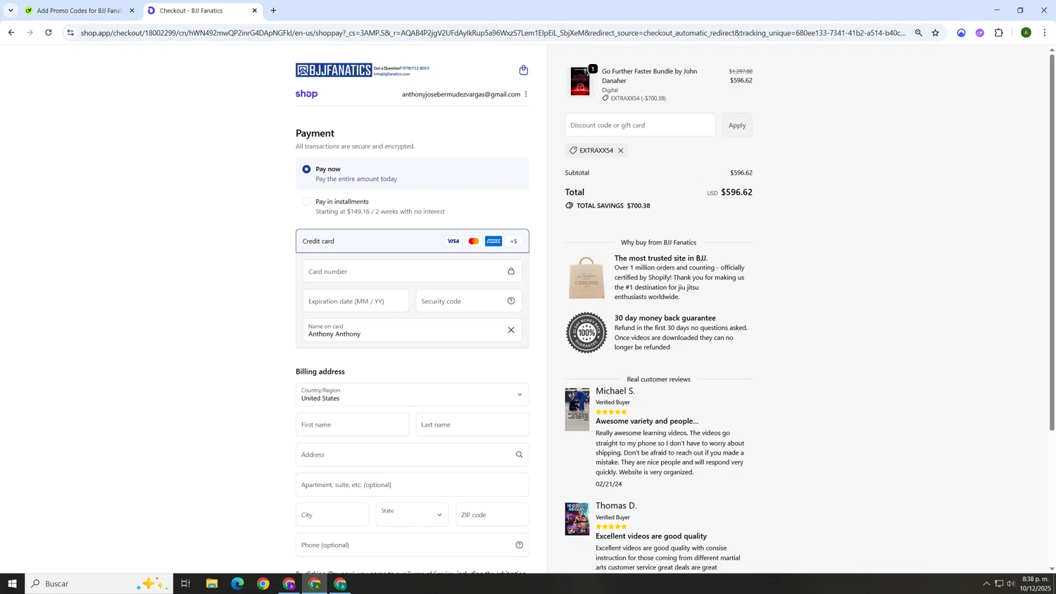 BJJ Fanatics Promo Codes - 45% Off (46 Verified) Dec 2025