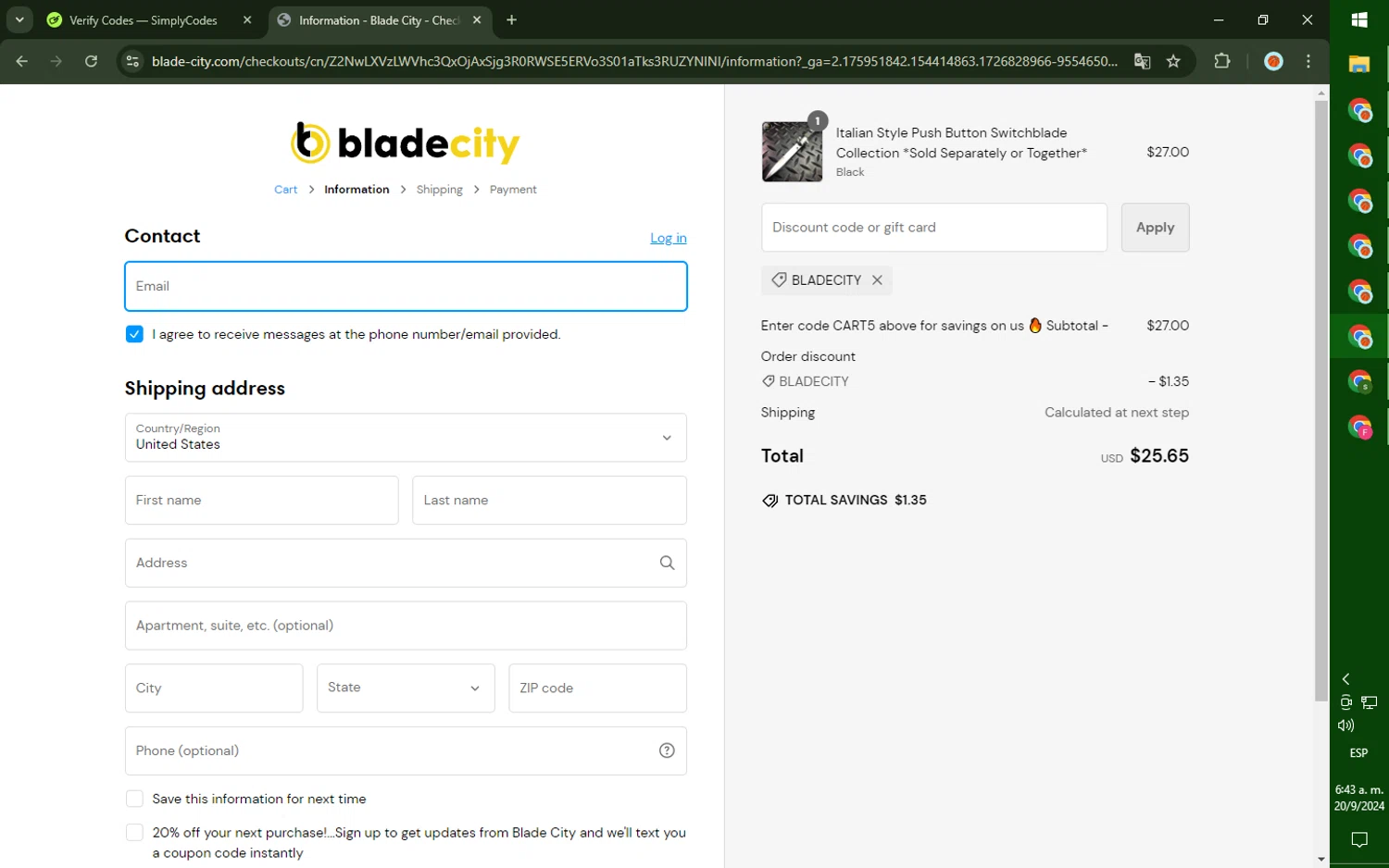 Blade City Discount Codes - 20% Off | November 2024