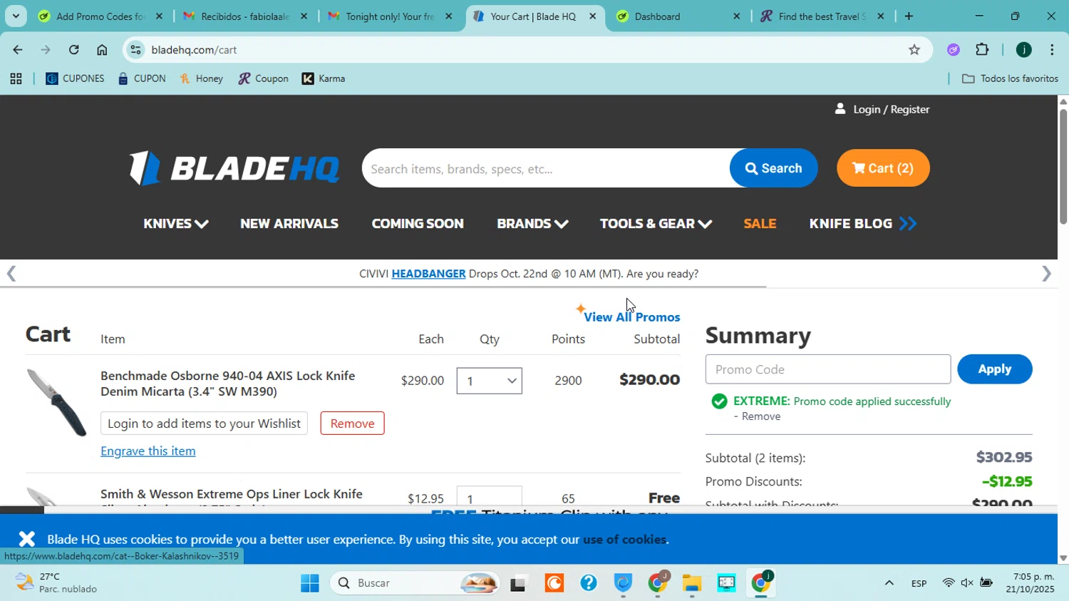 Blade HQ Promo Codes (3 Verified) + Free Ship Oct 2025