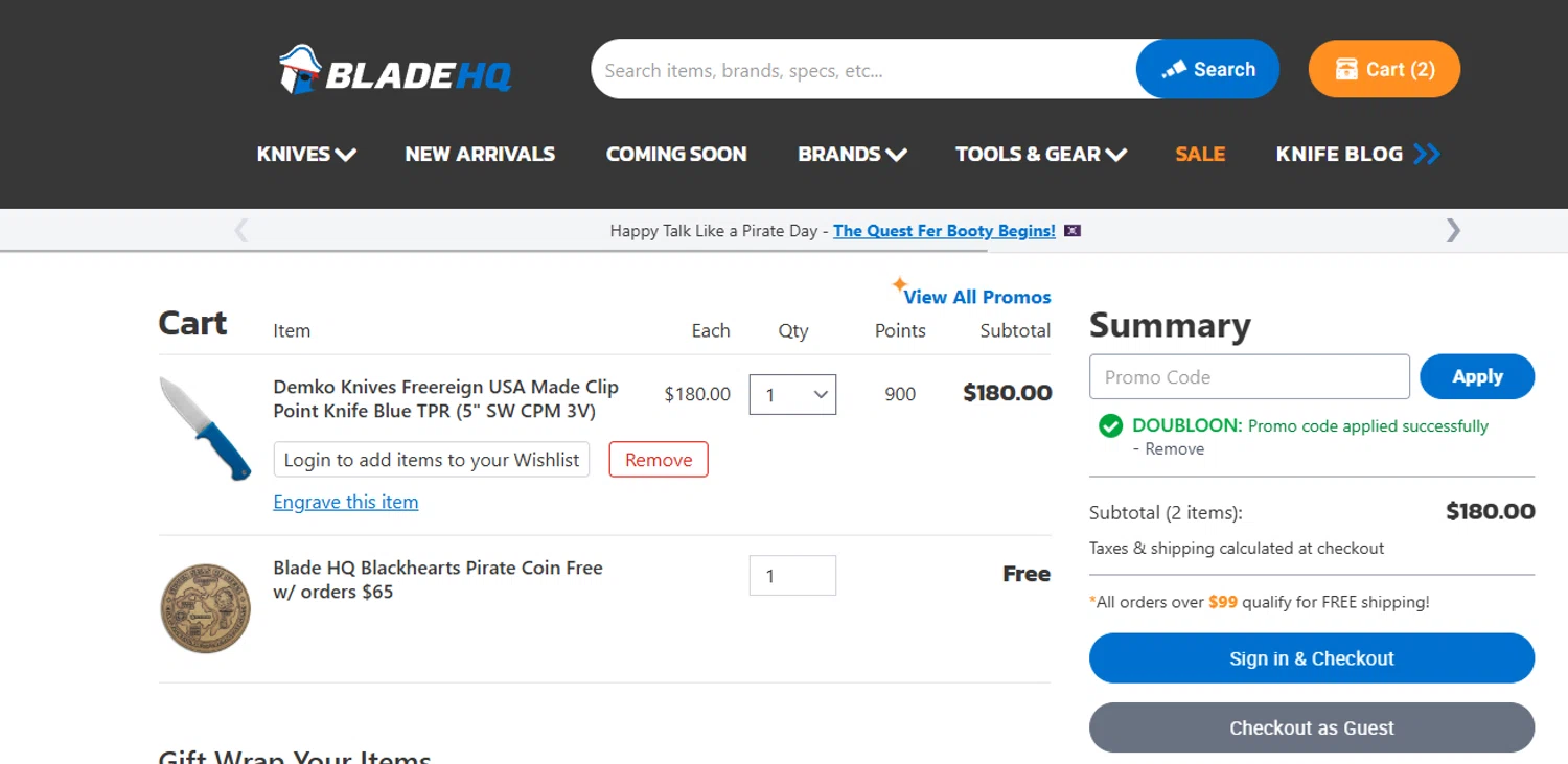 Blade HQ Promo Codes (4 Verified) + Free Ship Oct 2025