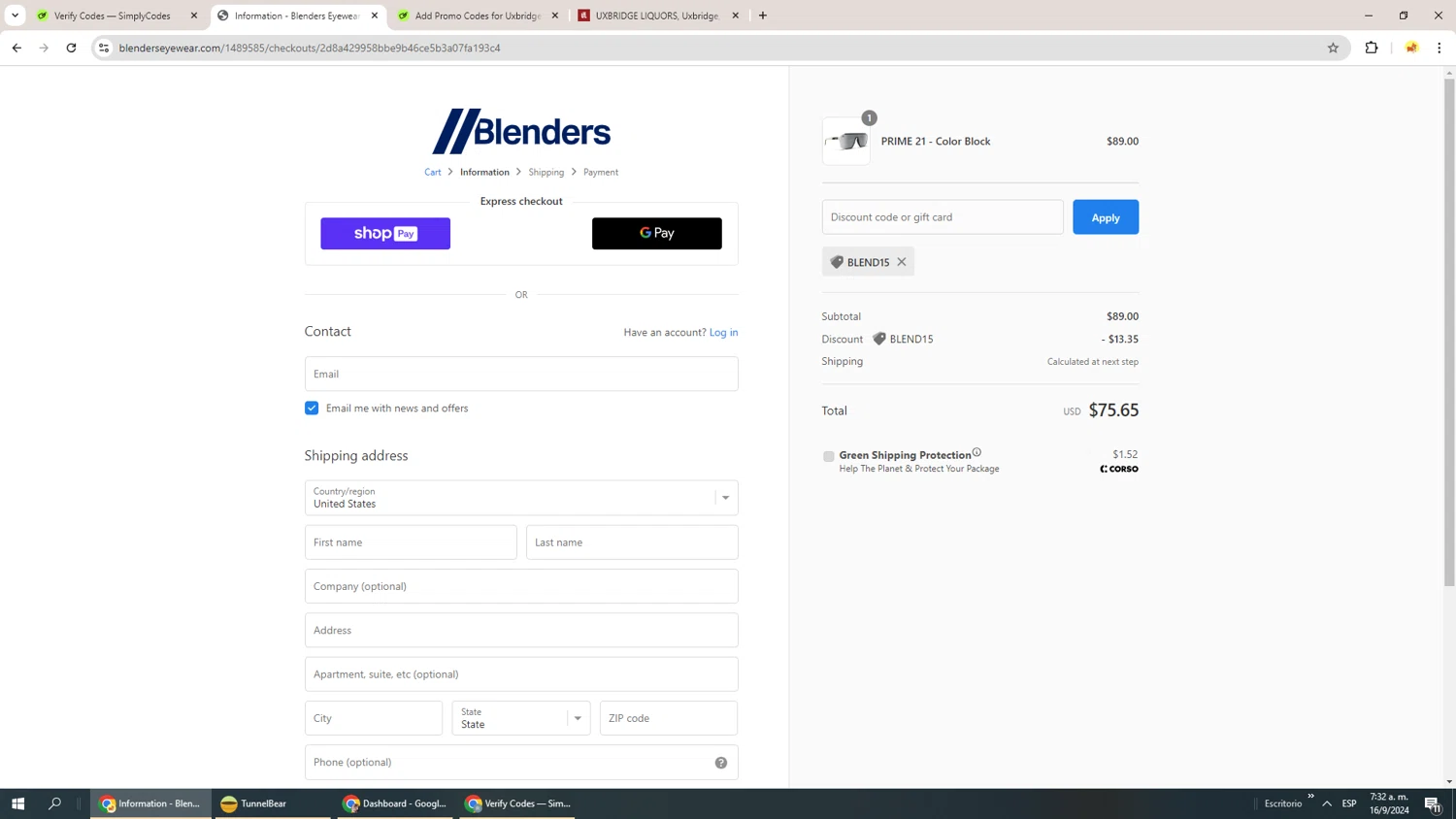 Blenders Eyewear Coupons - 15% Off | September 2024
