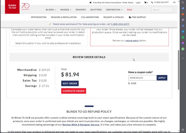 Blinds To Go Coupon Codes - $500 Off Coupons May 2025