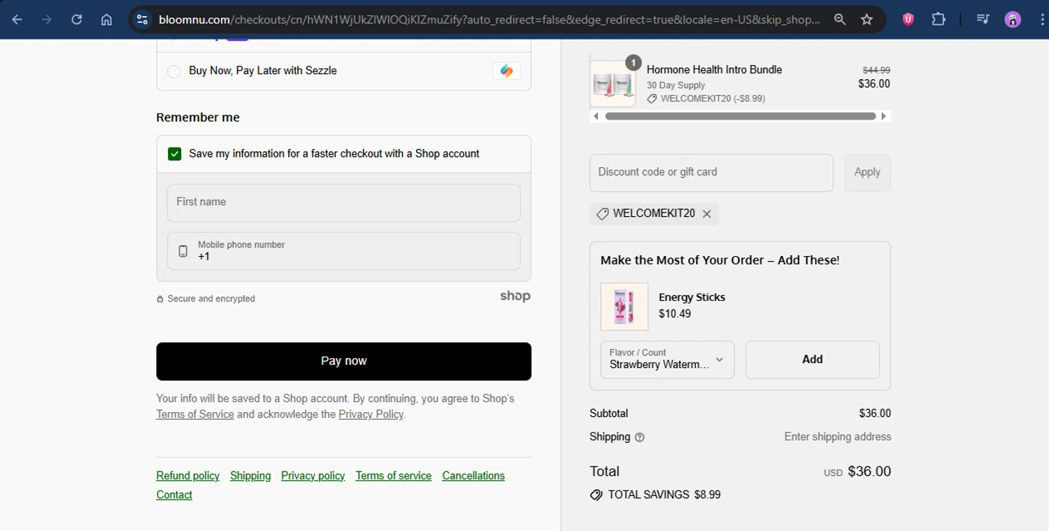 Bloom Nutrition Promo Codes - 20% Off Sep 2025