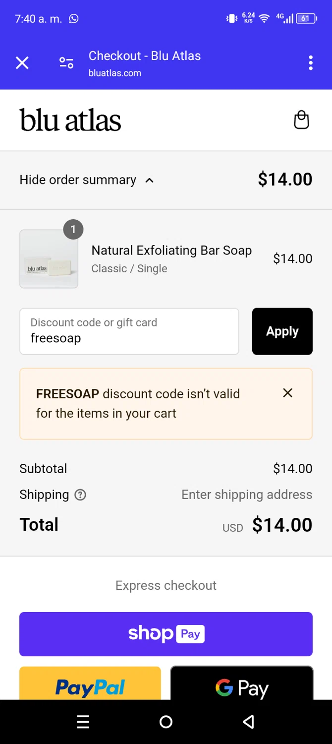 Blu Atlas Coupon Code