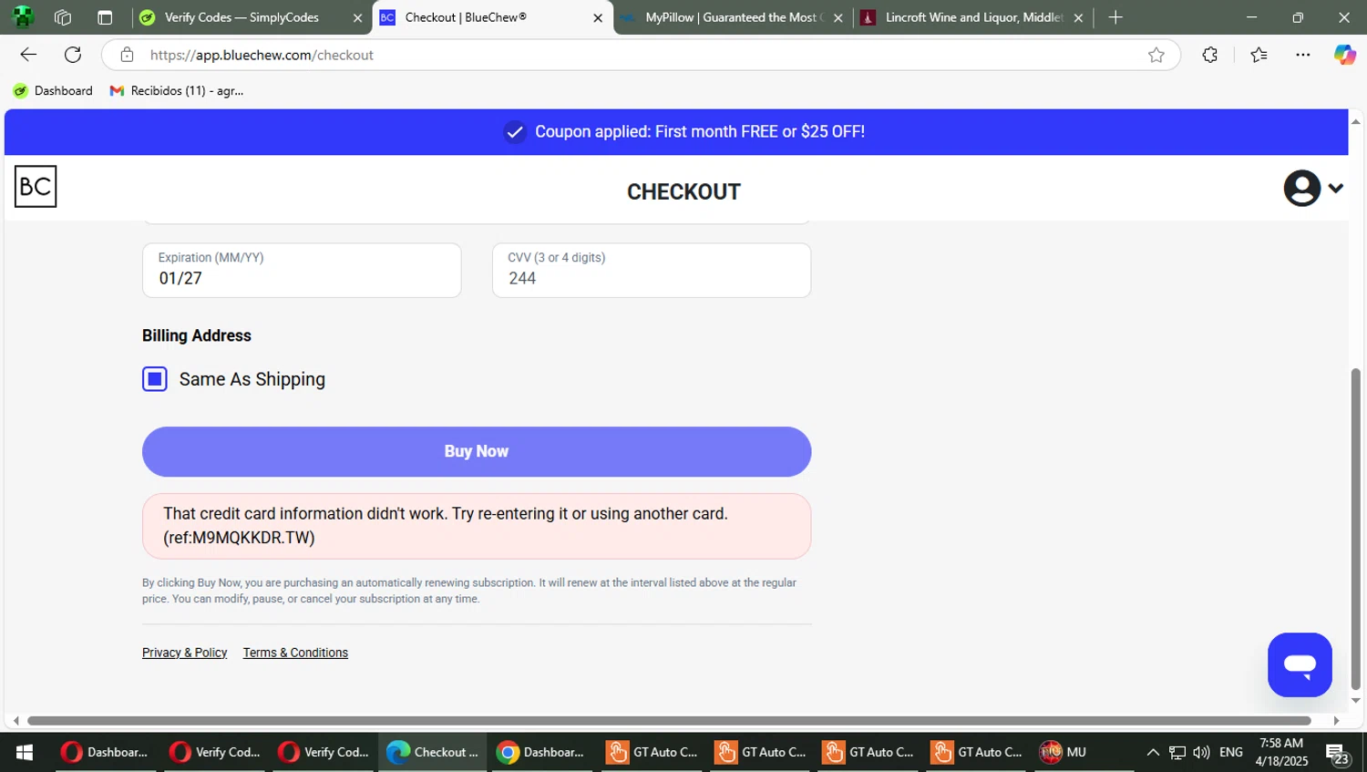 BlueChew Promo Codes - $25 Off (50 Verified) Dec 2025