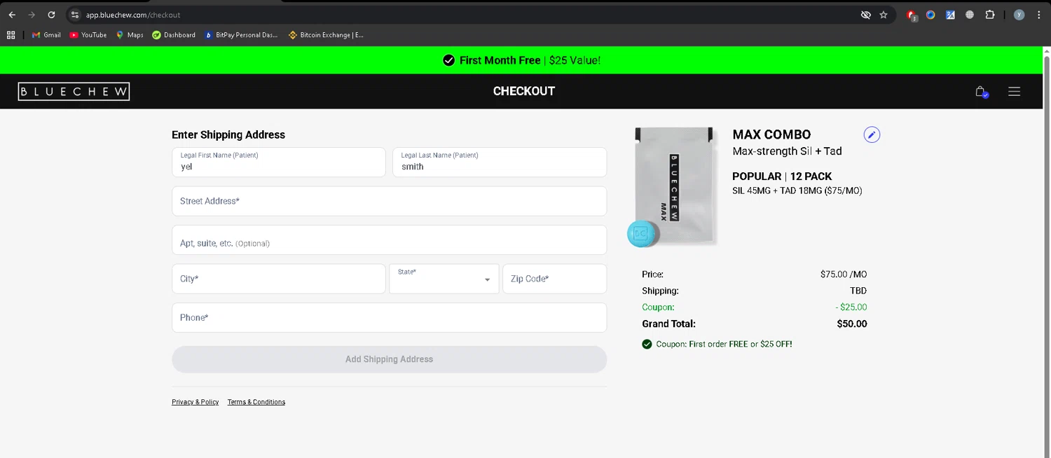 BlueChew Promo Codes (49 Verified) - $25 Off w/Code Nov 2025