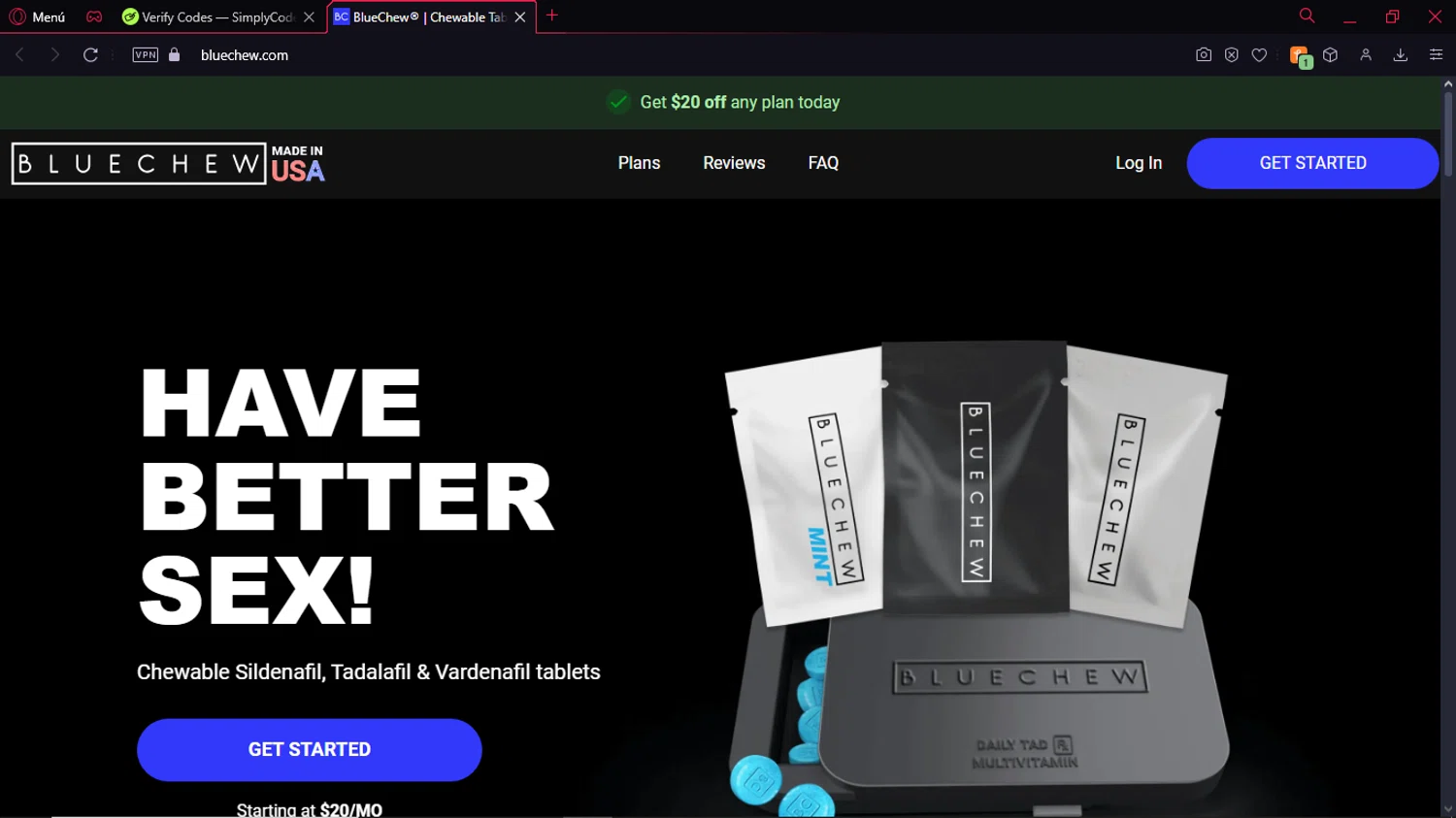 BlueChew Coupon Codes - $20 Off | November 2024