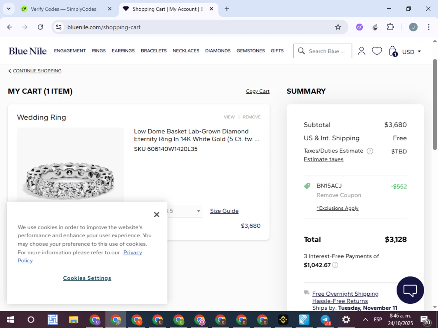 Blue Nile Promo Codes - $50 Off (7 Verified) Nov 2025