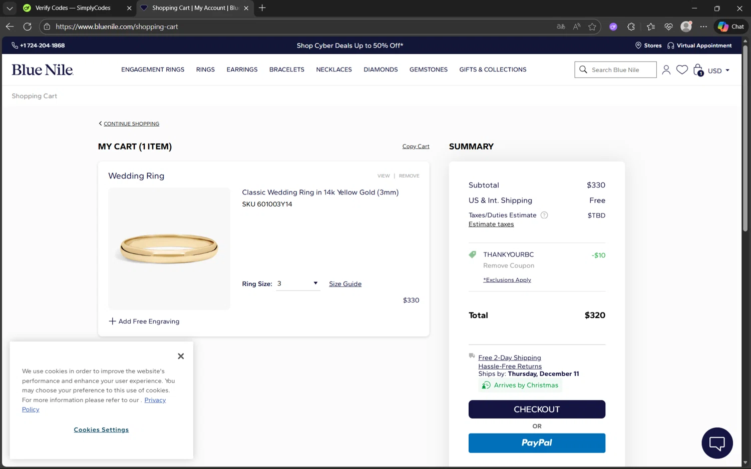 Blue Nile Promo Codes - $50 Off (6 Verified) Jan 2026