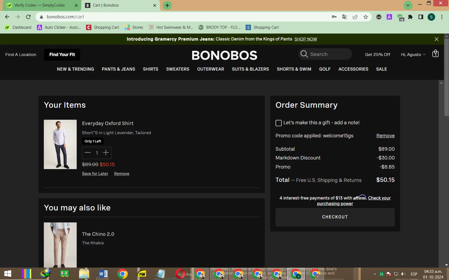 Bonobos Promo Codes - 20% Off | November 2024