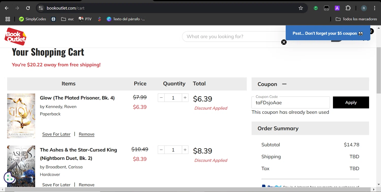 Book Outlet Coupons - 5% Off | January 2025