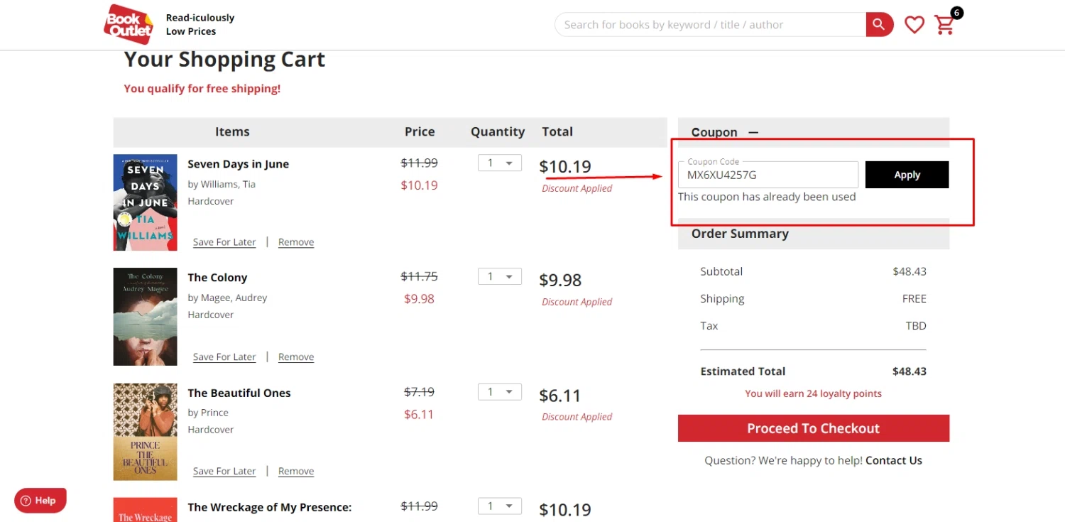 Book Outlet Coupons & Black Friday 2024 Deals - $5 Off