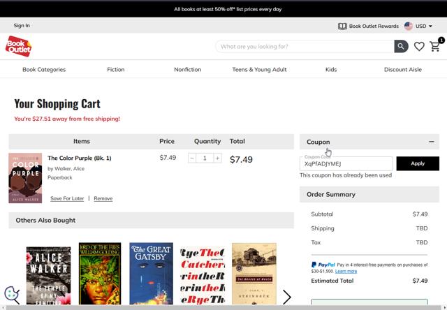 Book Outlet Promo Codes - 15% Off Coupons Oct 2025