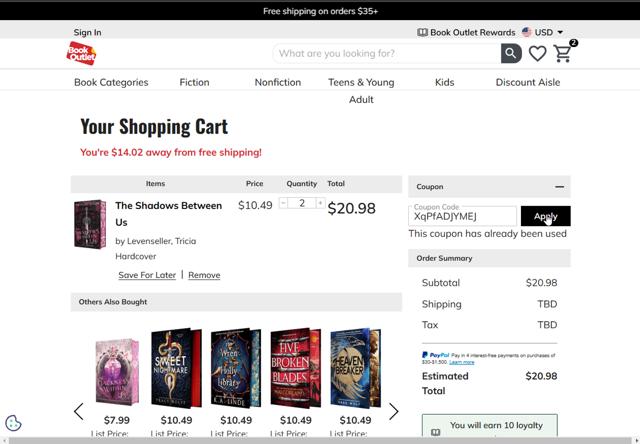 Book Outlet Promo Codes - 15% Off Coupons Oct 2025