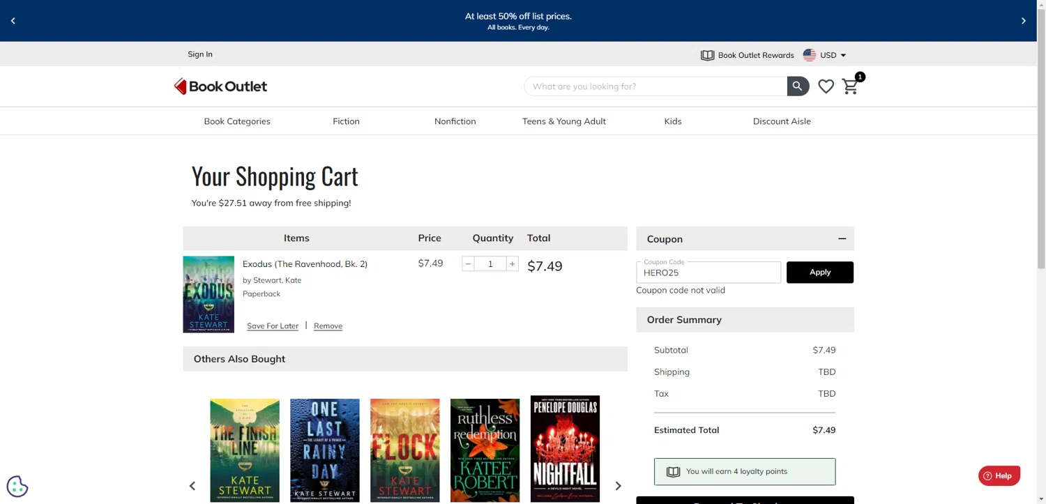 Book Outlet Promo Codes - $5 Off Coupons Jan 2026