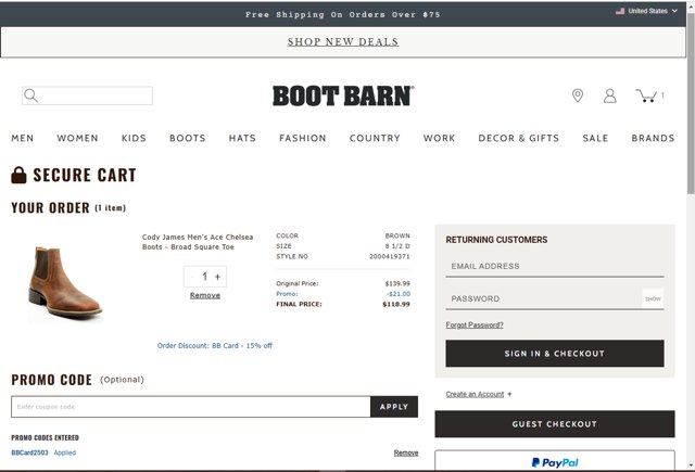 Boot Barn Promo Codes (3 Verified) - 15% Off w/Code Apr 2025