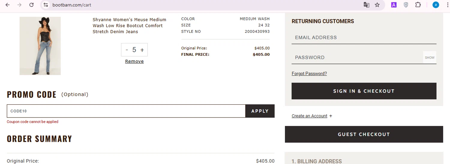 Boot Barn Promo Codes (2 Verified) - 10% Off w/Code Apr 2025