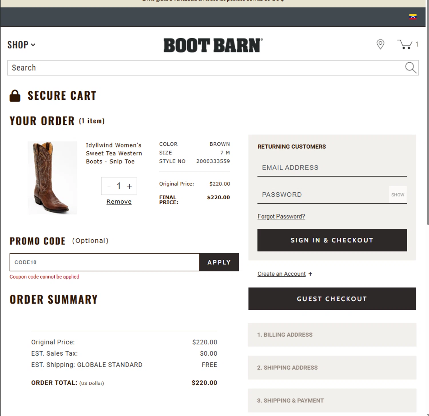 Boot Barn Promo Codes (2 Verified) - 10% Off w/Code Apr 2025