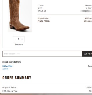 Boot Barn Promo Codes (3 Verified) - 15% Off w/Code Apr 2025